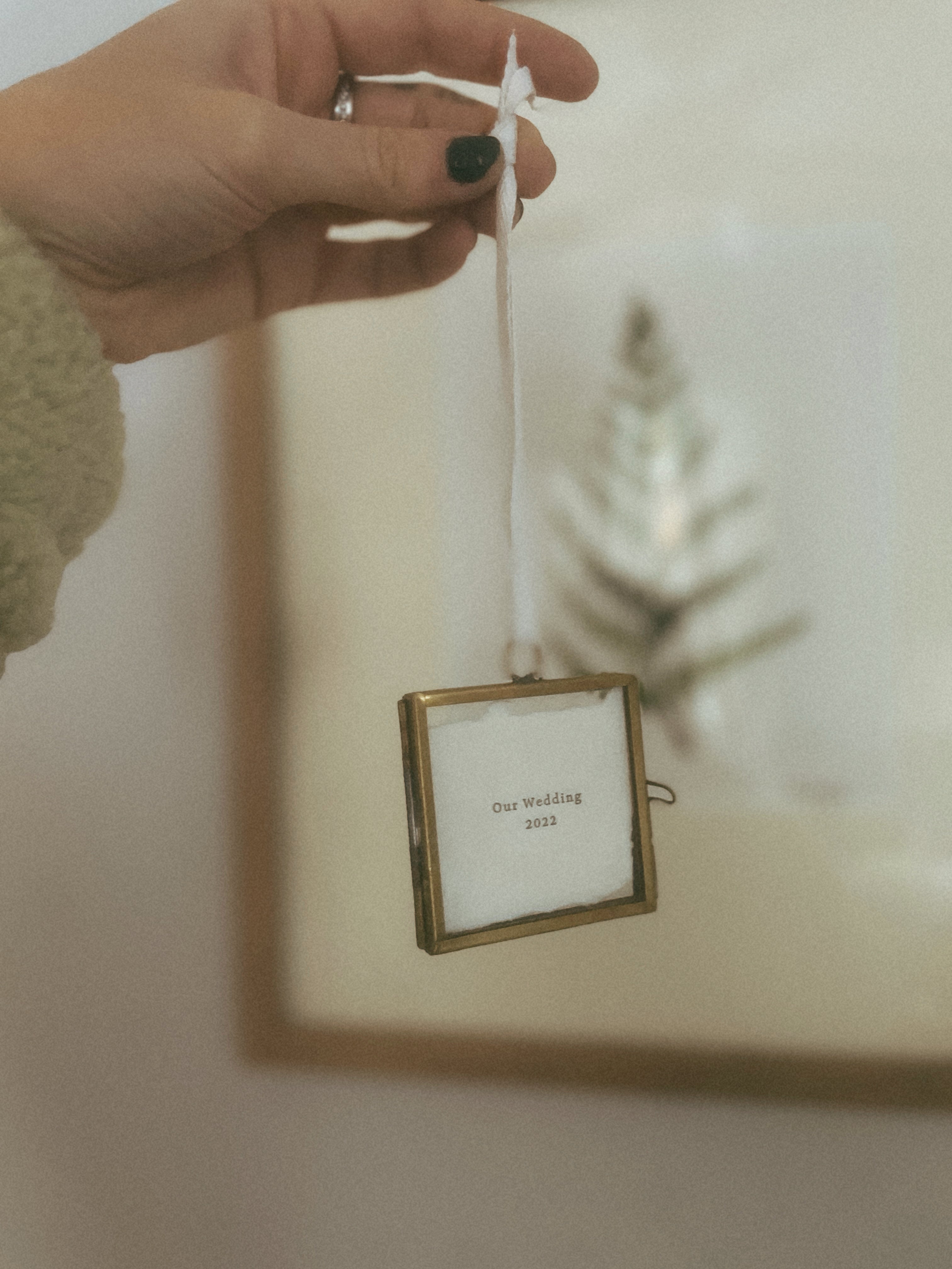 Letterpress Mini Frame/Ornament – Thread & Table